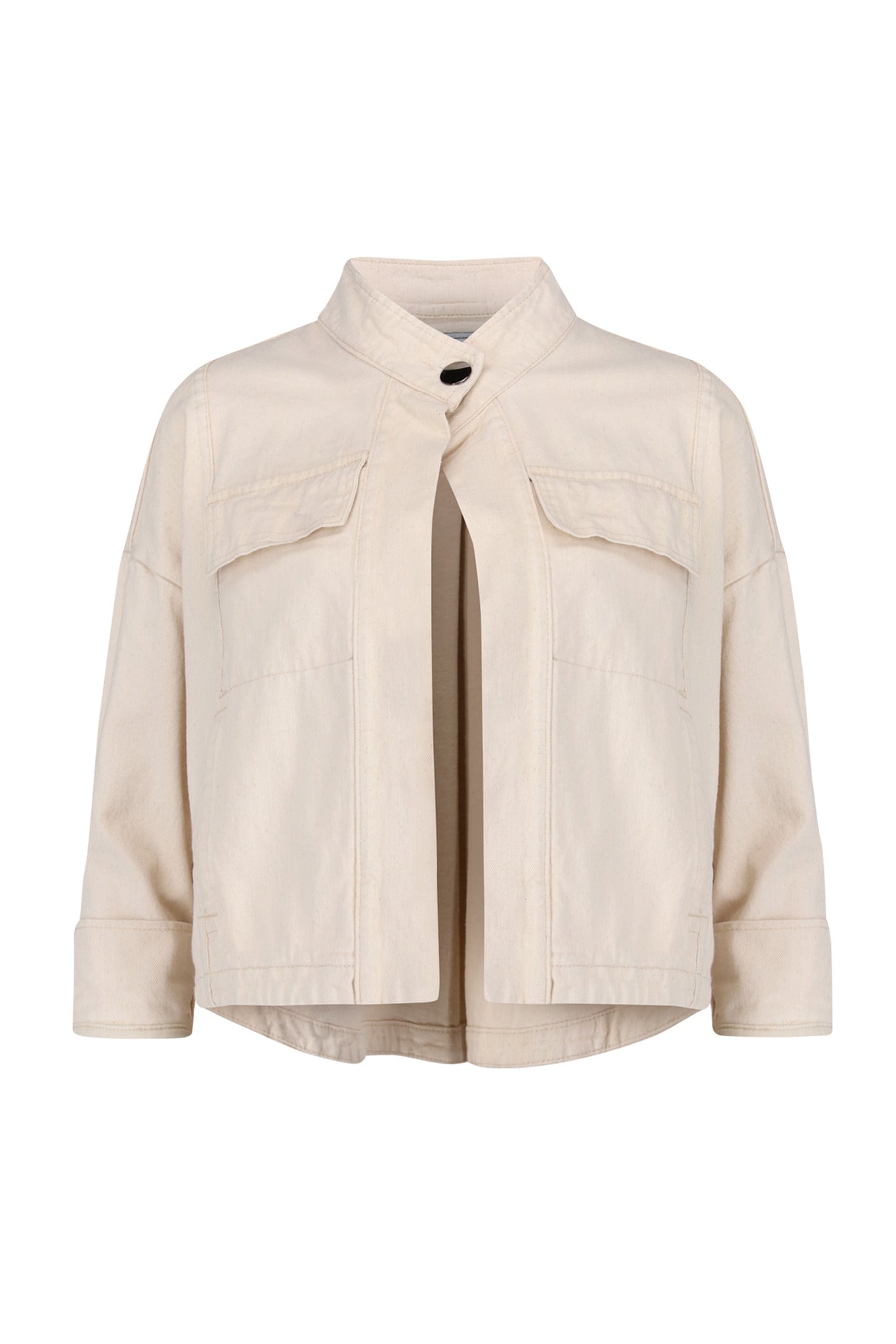 Lianne Washed Denim Multi Pocket Cropped Jacket – Mutuo